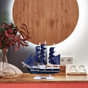 1Pc Coastal Table Decoration Miniature Sailing Boat Model Wooden Ship ...
