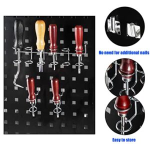 SPEEDWOX 7 Pieces Pegboard Screwdriver Holder Pegboard Hooks ...