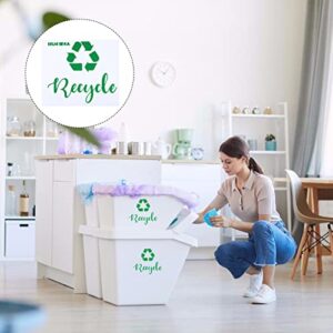 Garbage Waste Decal Recycle Trash Bin Sticker Green: Recycle Sign Decal ...
