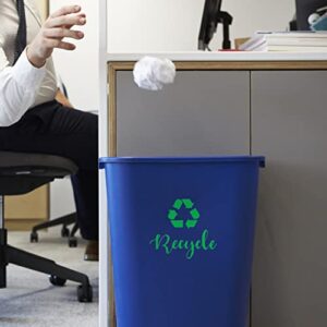 Garbage Waste Decal Recycle Trash Bin Sticker Green: Recycle Sign Decal ...