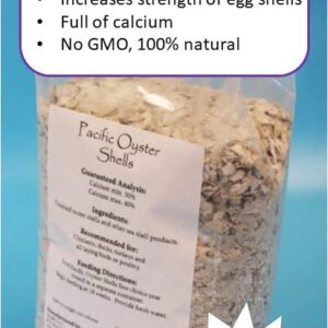 Pacific Oyster Shells - Crushed Oyster Shell Calcium Supplement for Egg ...