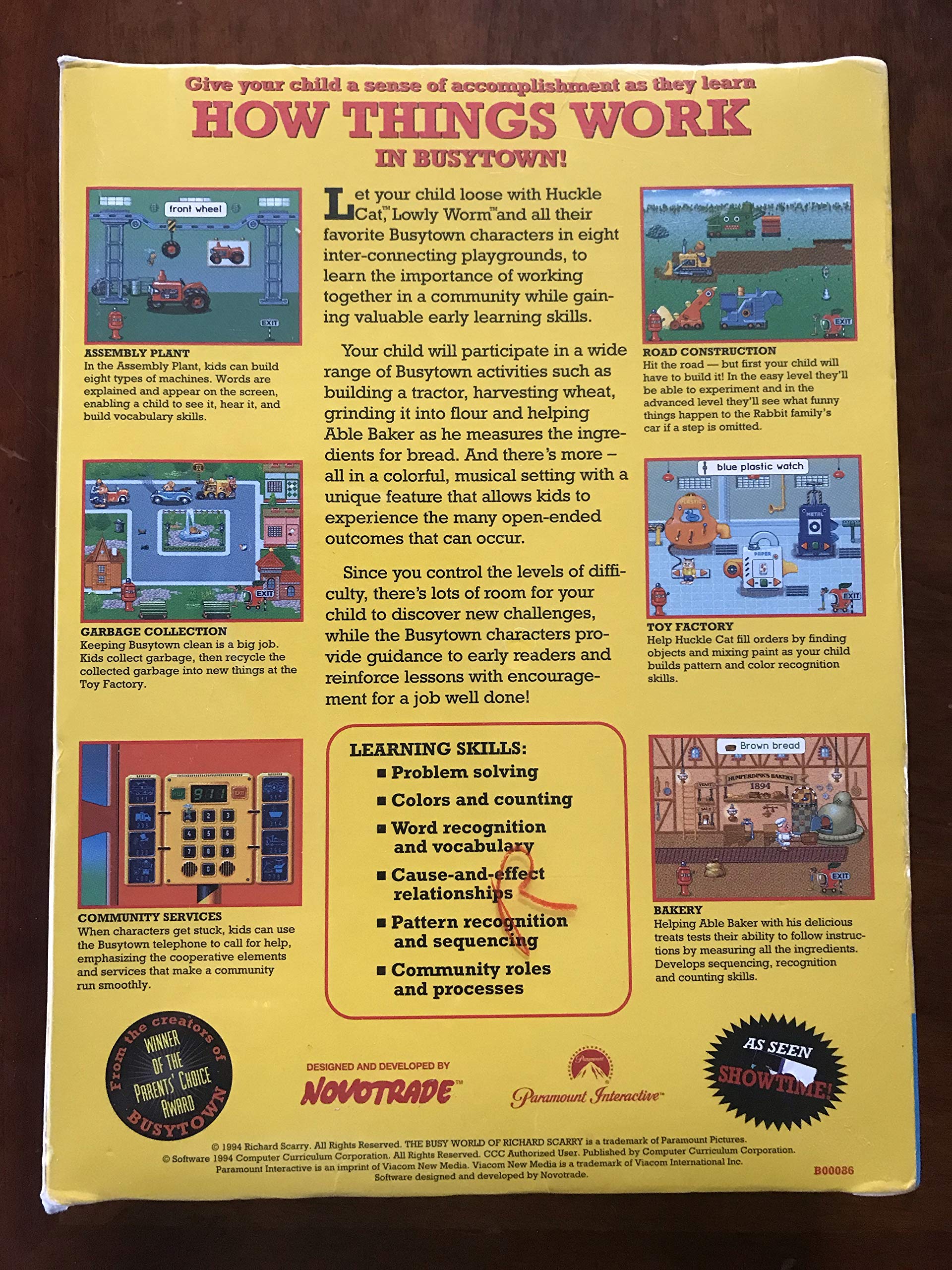Richard Scarry's How Things Work in Busytown (MAC CD-ROM) — 🛍️ The ...