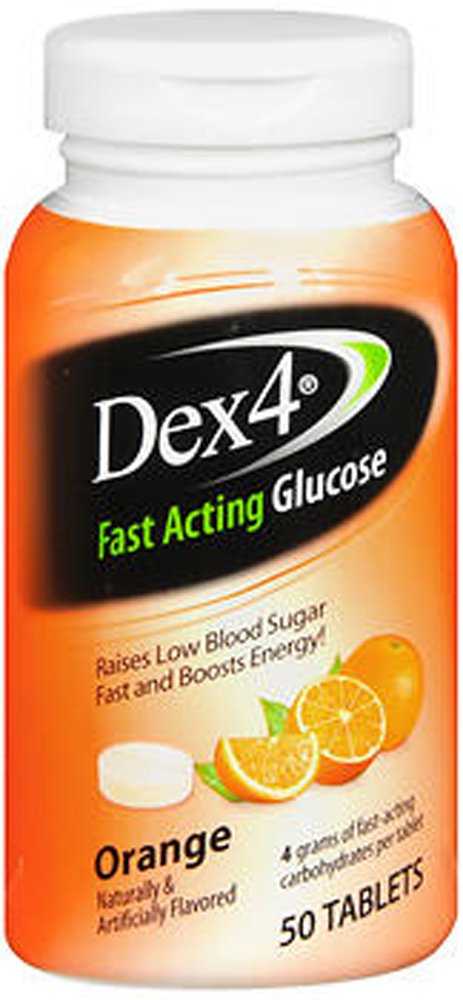 Dex 4 Glucose Tablets, Orange Flavor - 50 Count — 🛍️ The Retail Market