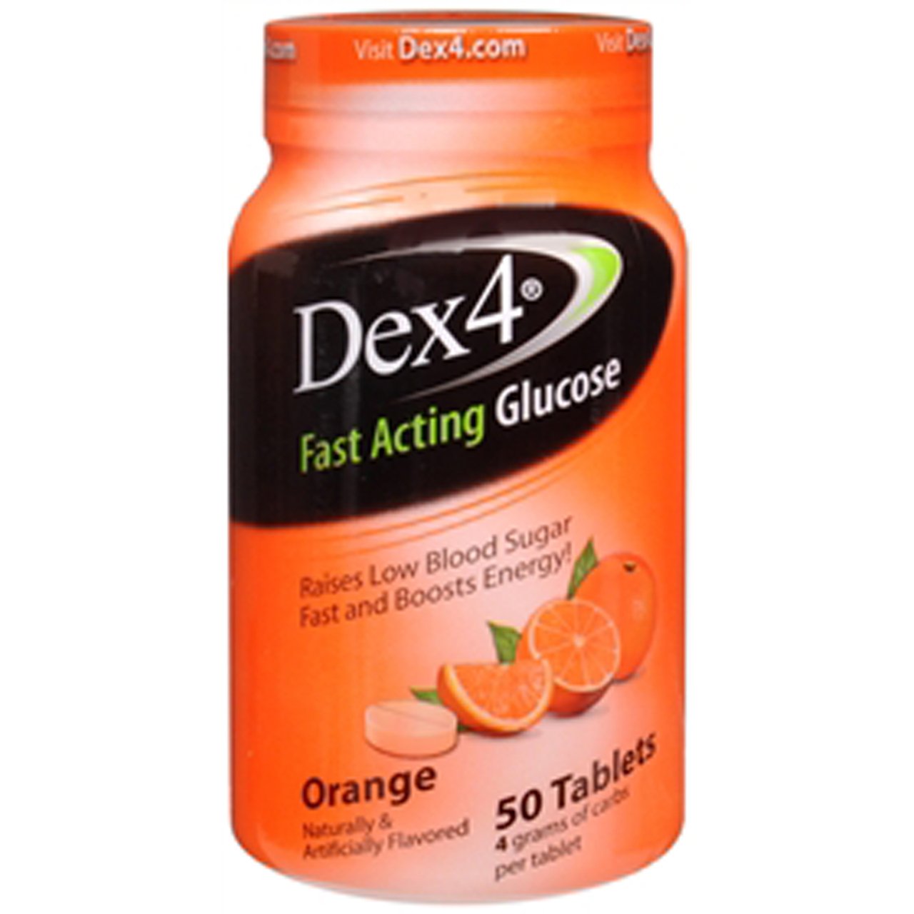 Dex 4 Glucose Tablets, Orange Flavor - 50 Count — 🛍️ The Retail Market