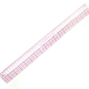 Westcott Beveled Graph Ruler, English/Metric, 2 x 18", Transparent (B ...