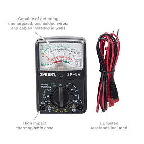 Sperry Instruments HSP5 5 Function Analog Multi-Meter, Manual 13 Range ...