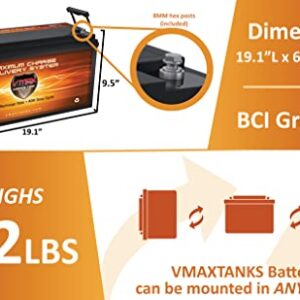 Qty 4 Vmaxtanks Vmax SLR200 12 Volt 200Ah AGM Battery Solar Batteries ...