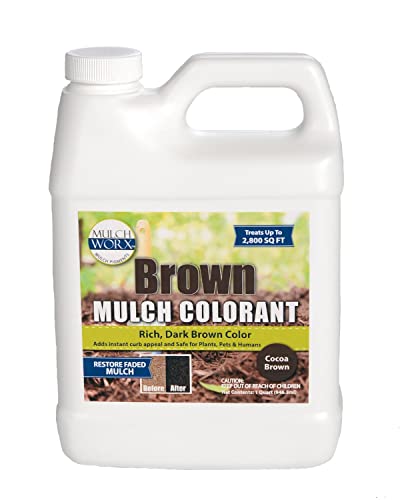 MulchWorx Brown Mulch Color Concentrate - 2,800 Sq. Ft. - Rich Dark ...