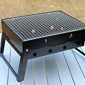 ITTA Portable Tabletop Notebook BBQ Grill, Outdoor Heavy-duty Folding ...