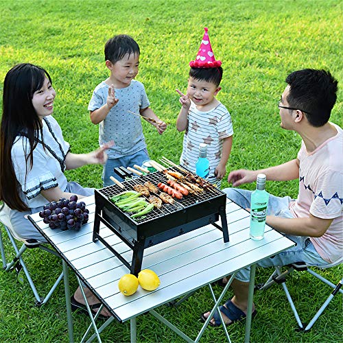 ITTA Portable Tabletop Notebook BBQ Grill, Outdoor Heavy-duty Folding ...