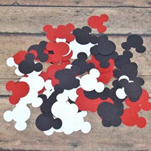 Red Black and White Mouse Head Paper Confetti 1 Inch 450 Pieces — 🛍️ ...