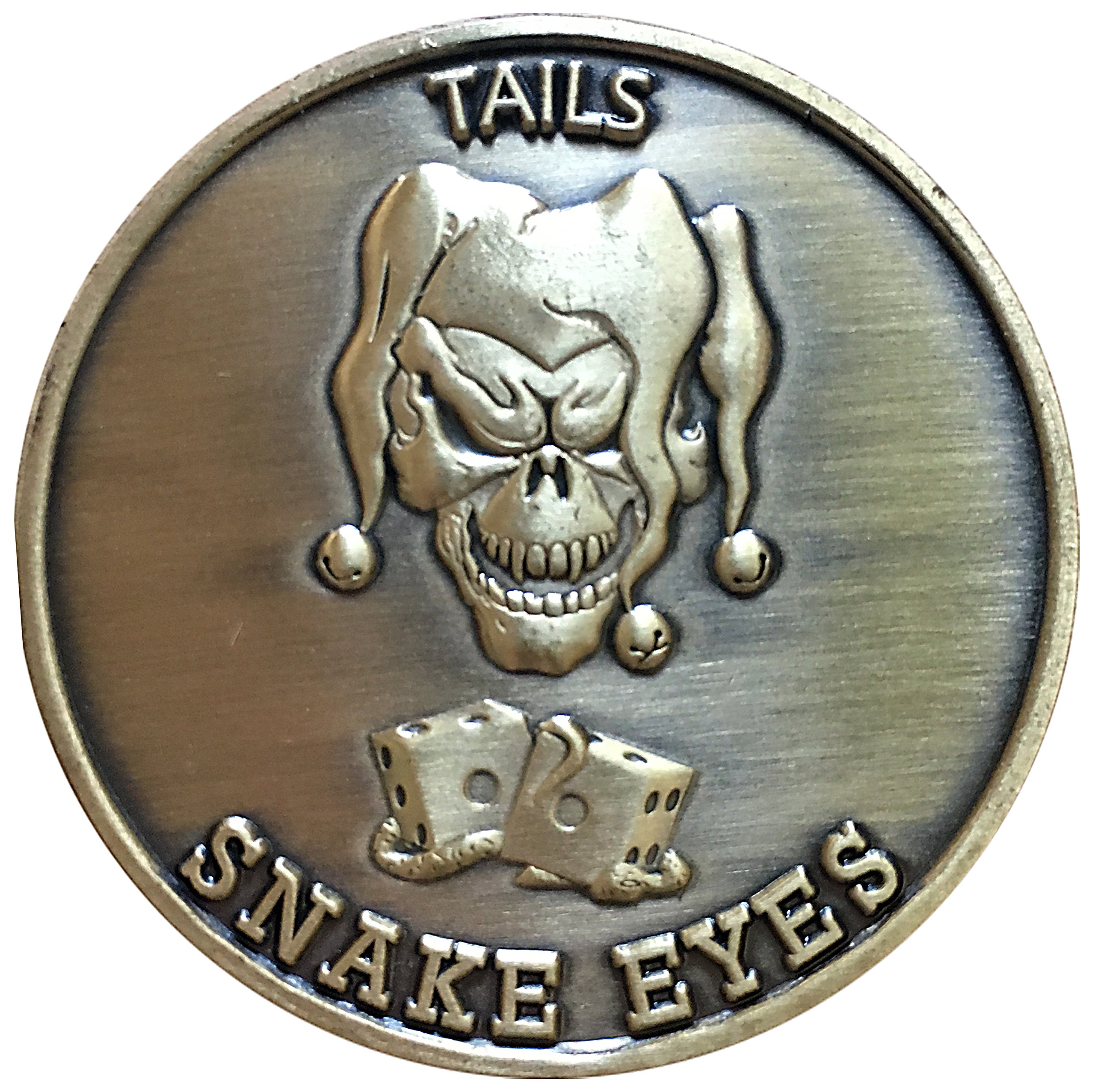 Thompson Emporium Gamblers Creed Lucky Mojo Heads Tails Challenge Coin ...