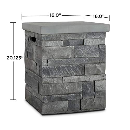 Real Flame T0027-GLS Propane Tank Cover, Gray Ledgestone — 🛍️ The ...