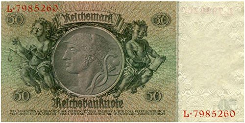 1933 DE EXCEPTIONAL LG NAZI 50 MARK NOTE w FAMED PRUSSIAN STATESMAN ...