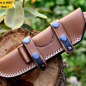 Ottoza Handmade Leather Knife Sheath RIGHT HAND Bushcraft Knife Sheath - Hunting Knife Sheath ...