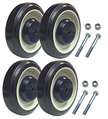 Mapp Caster Shopping Cart Replacement Wheels with Axles Set of 4 — 🛍️ ...