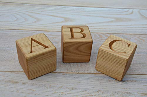 Personalized Wood Blocks - Personalized Baby Letter Blocks - Wood ...