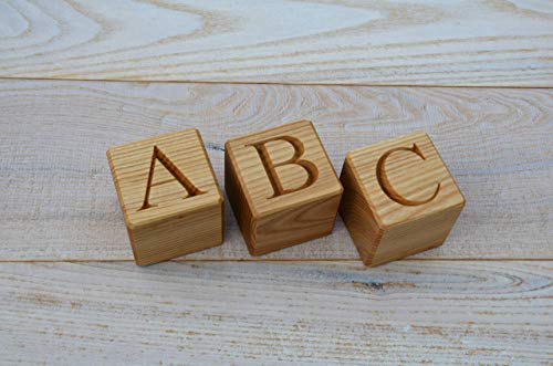 Personalized Wood Blocks - Personalized Baby Letter Blocks - Wood ...
