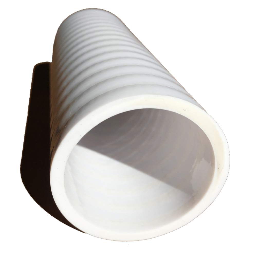TEKTUBE® Schedule 40 Ultra Flex PVC Pipe - 10 ft Long (2" Dia, White ...
