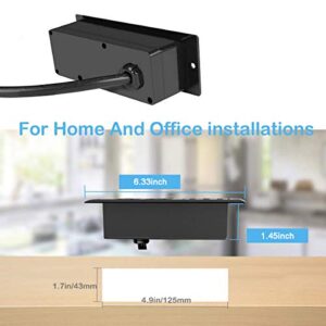 Furniture Recessed Power Strip, Recessed Desk Outlet with 3.1A Max USB ...
