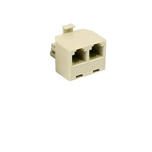 VISTRIC Phone Line Splitter, RJ11 Male Plug to Dual Female Sockets ...