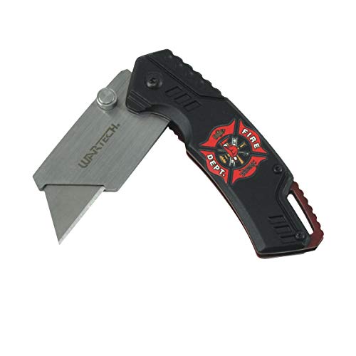 TG,LLC Treasure Gurus Firefighter Folding Box Cutter Pocket Knife ...