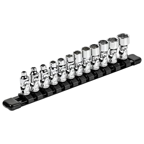ARES 39009-12-Piece 1/4-Inch Drive Metric Flex Socket Set - 6 Point ...