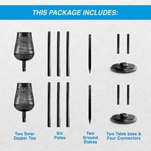 PIC Solar Insect Killer Torch (DFST), Bug Zapper and Flame Accent Light ...