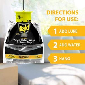 Raid Yellow Jacket and Wasp Trap (3-Pack), Outdoor Wasp Trap ...