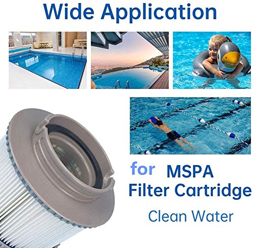 WuYan 6pcs Filter for MSpa FD2089 Inflatable Swimming Pool, Replacement ...