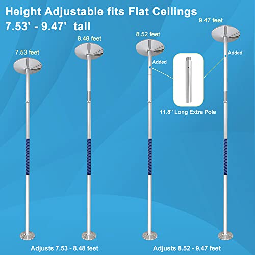 Security Pole Floor to Ceiling Grab Bars Transfer Pole Bathroom for ...