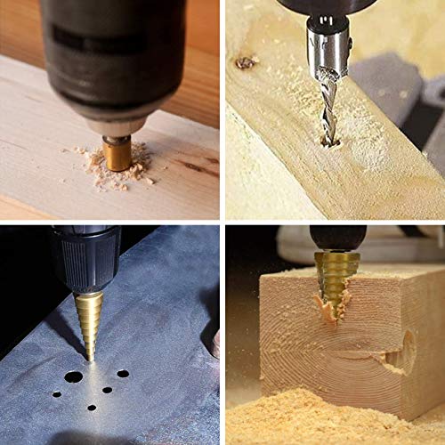 WICHEMI 26-Pack Woodworking Chamfer Drilling Tools - 6 Countersink ...