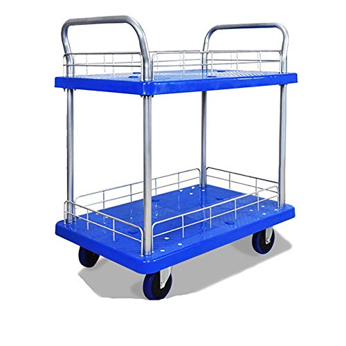 Portable Folding Handcart Double-Layer Trolley Three-Layer Flatbed ...