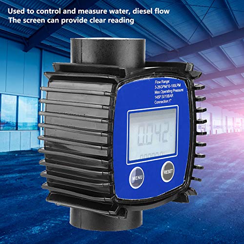 Oumefar 1" Turbine Flowmeter Inline Flow Sensor Meter Pipeline Water ...
