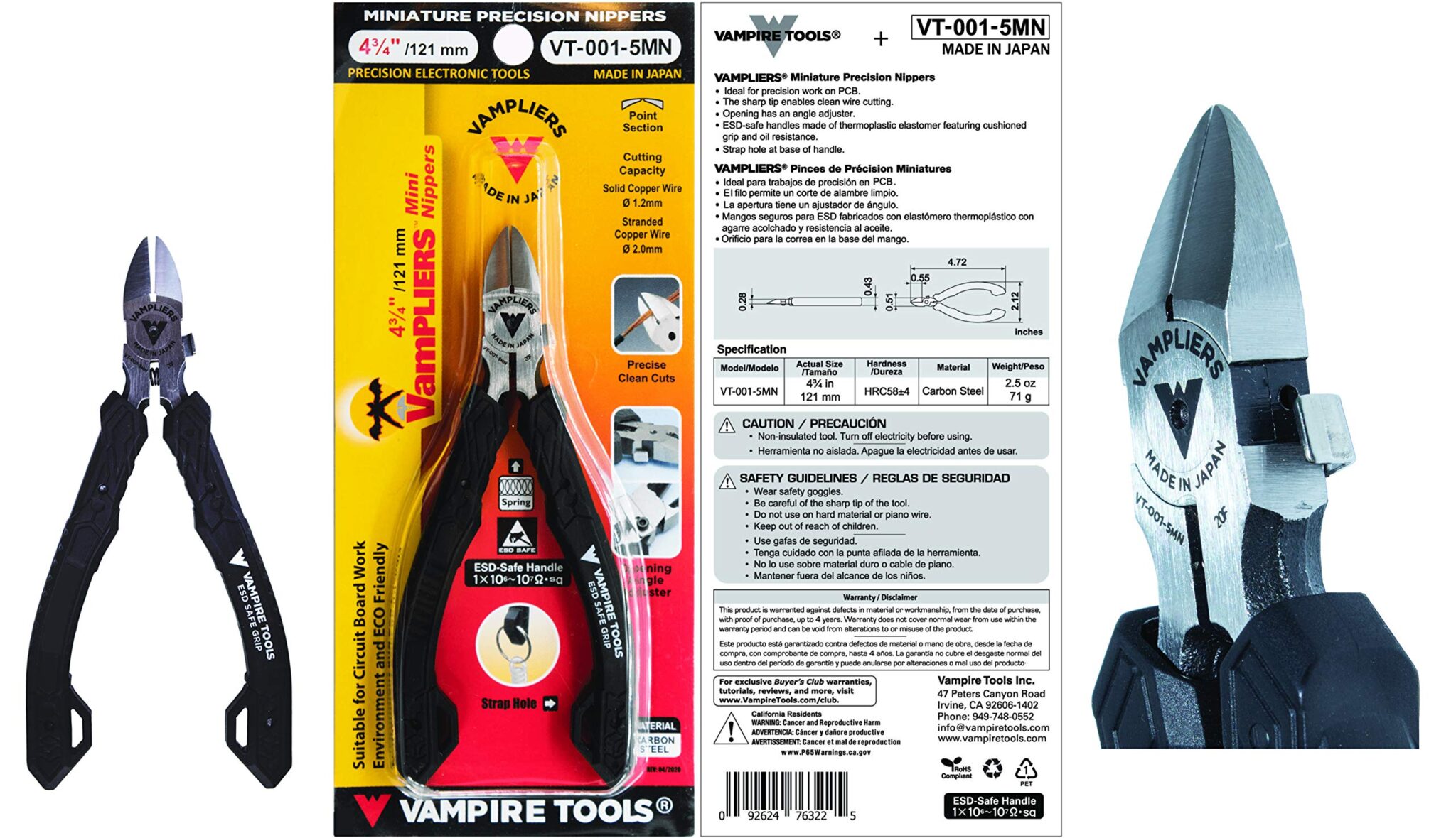 VAMPLIERS 7" Screw Extractor Pliers for the DIY Guy. Carbon Steel ...