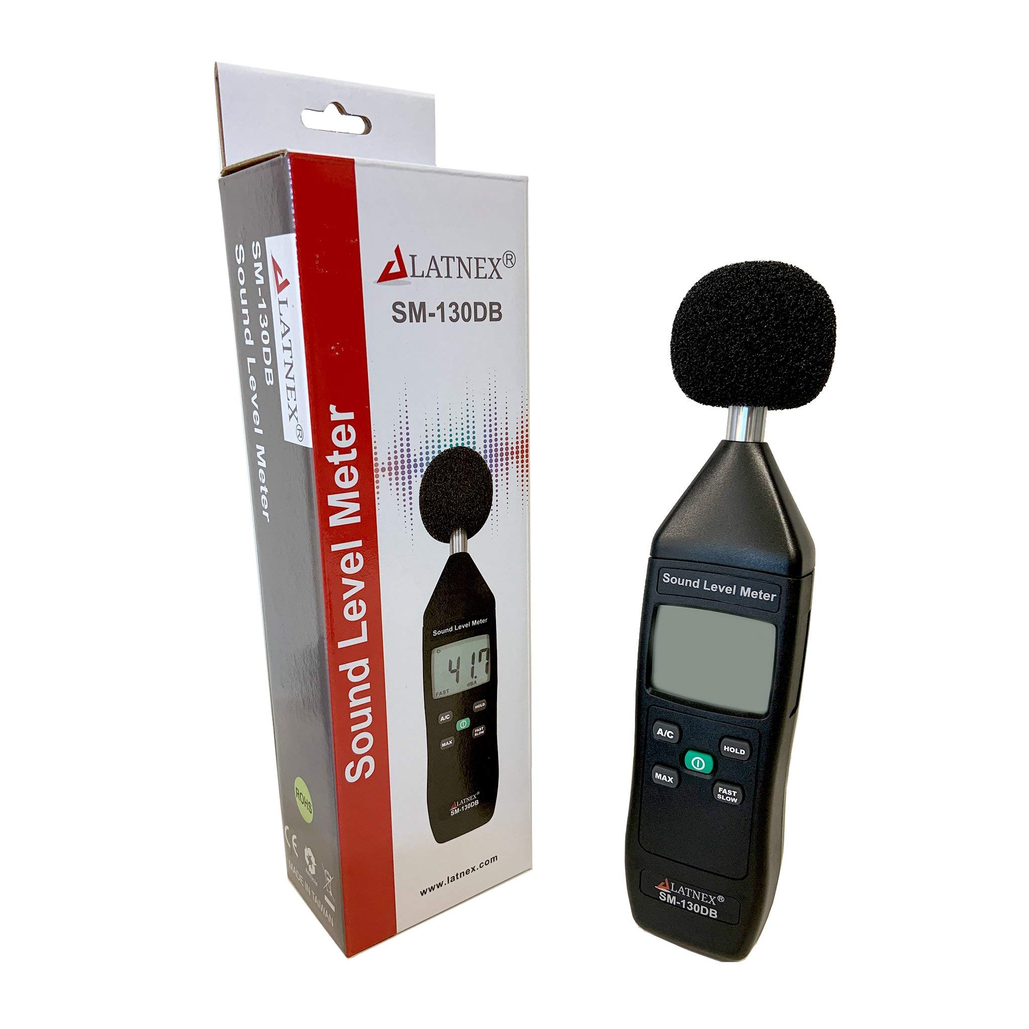 SM-130DB Digital Decibel Meter Reader and Sound Level Meter Type 2 with ...