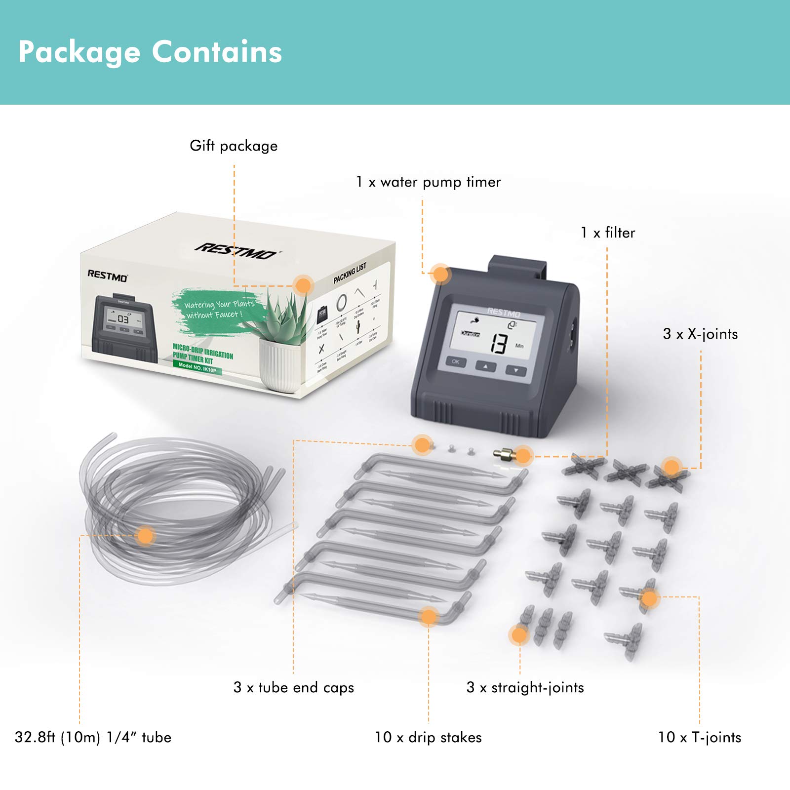Automatic Watering System for Potted Plants, Micro DIY Self Drip ...