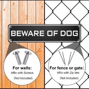 Ripeng Beware of Dog Sign for Fence Aluminum Rust Free Beware of Dog ...