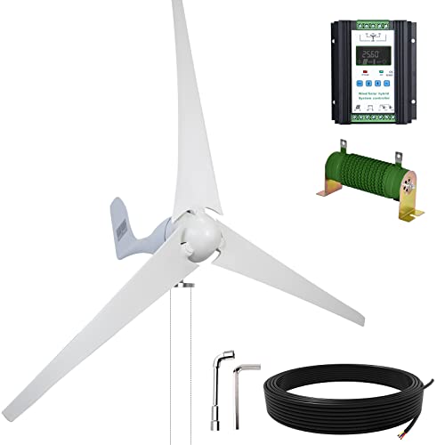 ECO-WORTHY 400W Wind Turbine Generator Power Kit (New Upgrade) with 40A ...