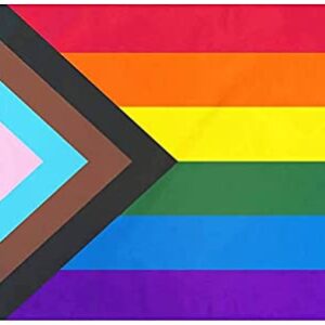 Progress Pride Rainbow Flag 3x5 ft LGBTQ Gay Pride Flags All Inlcusive ...