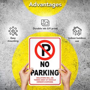 No Parking Signs - No Parking Signs for Driveways Aluminum 8x12 - No ...