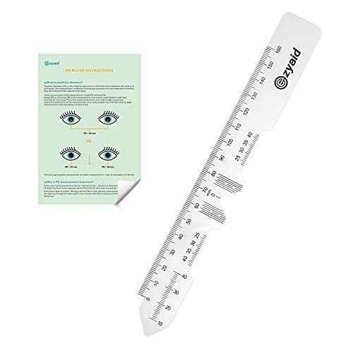 Ezyaid PD Ruler with Instruction Manual - Pupillary Distance Ruler for ...