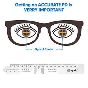 Ezyaid PD Ruler with Instruction Manual - Pupillary Distance Ruler for ...
