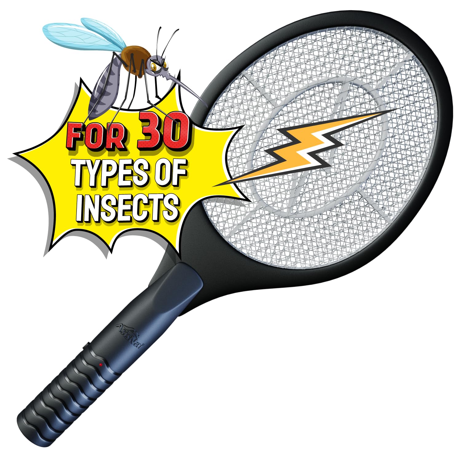 ASISNAI Bug Zapper Racket - Electric Fly Swatter & Mosquito Zapper for ...