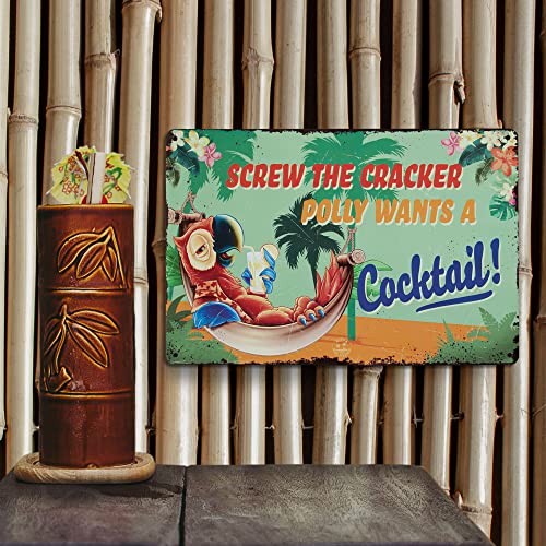 Tiki Bar Decor 3PC Set, Fun Tiki Bar Signs for Your Tiki Bar, 8" x 12 ...