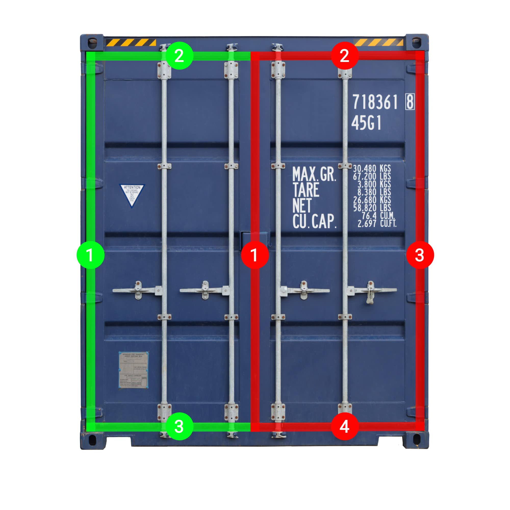 Shipping Container Door Seal Gaskets | Container Rubber Door Seals (3 ...