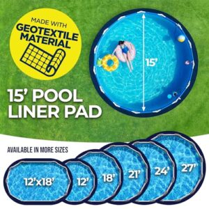 Shop Square 15-Foot Pool Liner Pad for Above Ground Pools - Under Pool ...