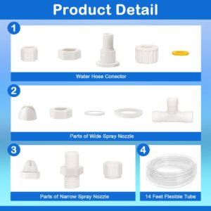 Pool Slide Water Tubing Kit, Spray Hose Kit/Parts for Inground Pool ...