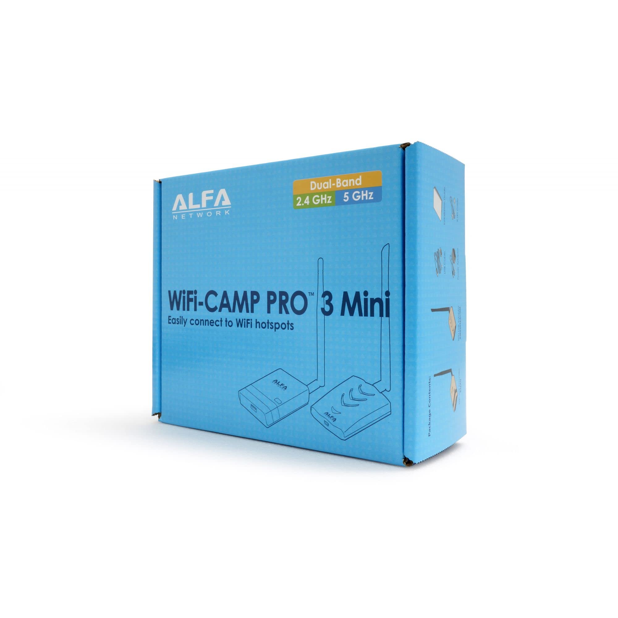 ALFA WiFi Camp Pro 3 Mini 2.4 + 5 Ghz Dual Band WiFi Extender Repeater ...
