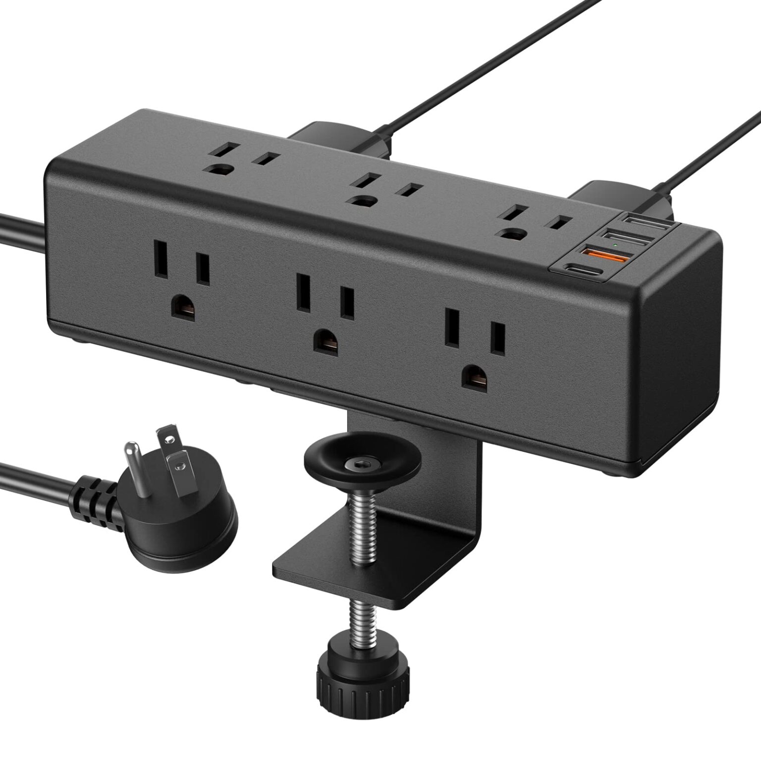 Furniture Recessed Power Strip, Recessed Desk Outlet with 3.1A Max USB ...